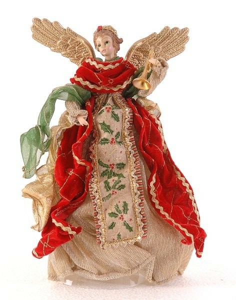 Green/red/gold Angel tree topper - Ardcarne Garden Centre | Roscommon ...