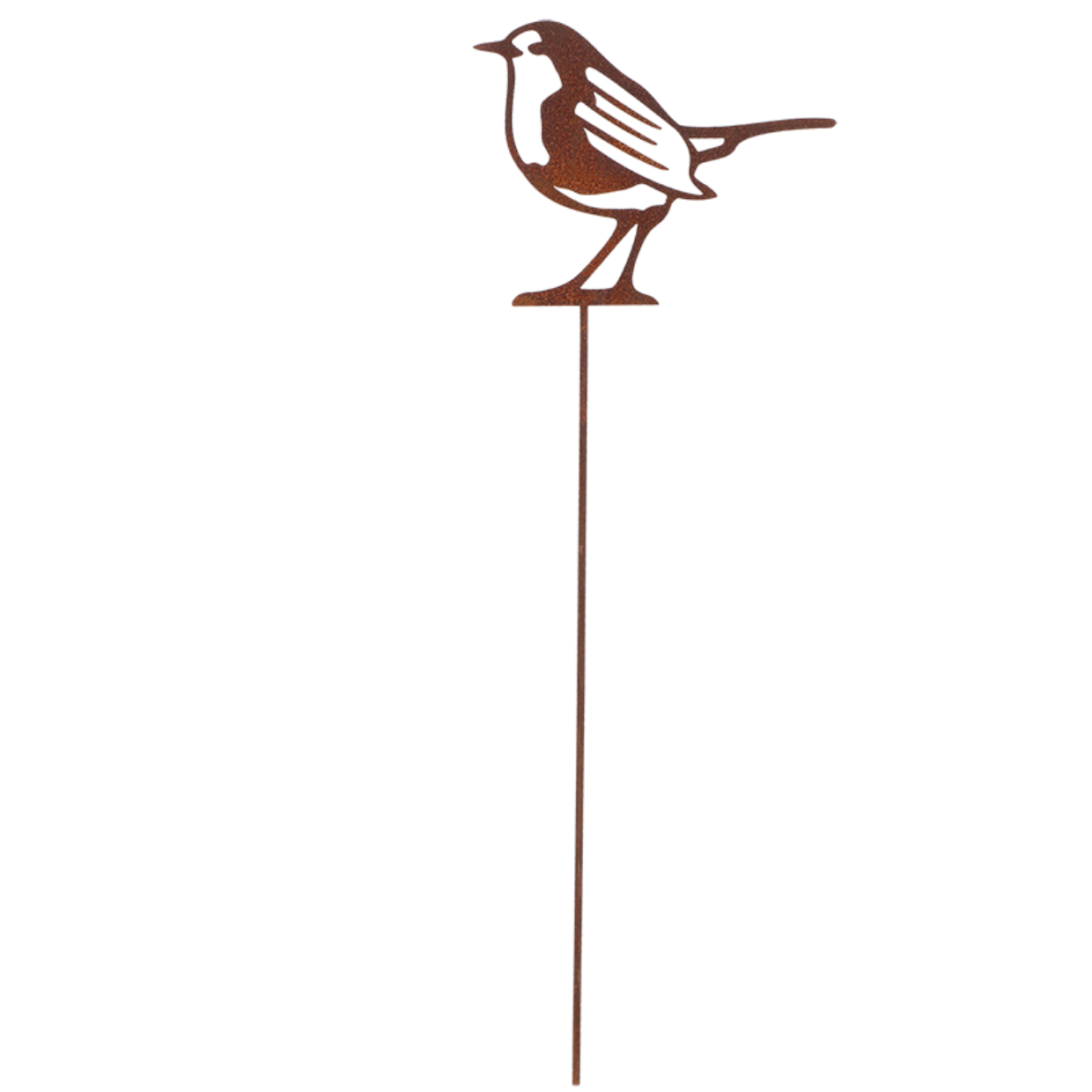 Rust garden stake – Robin - Ardcarne Garden Centre | Roscommon Town ...
